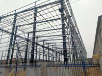 China Bolt Connection Large Span Prefabricated Steel Structure Workshop With Sandwich Panel for sale