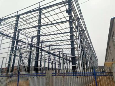 China Bolt Connection Large Span Prefabricated Steel Structure Workshop With Sandwich Panel for sale