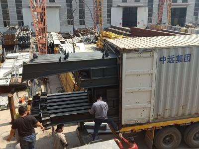 China Single Slope Prefab Steel Construction Building 70m/s Wind Resistance 100 Year Life for sale