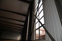 China Stadium Outdoor Steel Frame Sun Shade Canopy Swimming Pool Roof Truss 5800x2400mm for sale