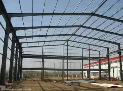 China Pre Engineered Steel Building Double Span 1000 Sqm Industrial Warehouse for sale