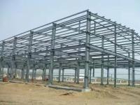 China 75mm EPS Panel Agricultural Metal Building Steel Framed Farm Building 100x3.0 Column for sale