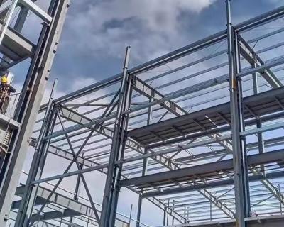 China Fireproof Prefabricated Warehouse Office Steel Frame Cabin Home Kits Custom Size 1-10 Storeys for sale