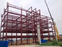 China Fiberglass Wool Prefabricated Steel Frame Buildings for Bungalow Custom Size 1-10 Storeys for sale