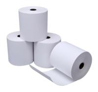 China Supermarket White Thermal Paper Rolls with Printed Logo of Excellent Performance for sale