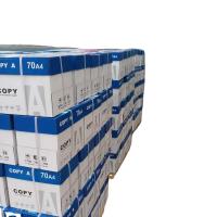 China 70g 75g 80g A4 Copy Paper Jumbo Roll Pulp Material Mixed Pulp Surface gloss 45% for sale