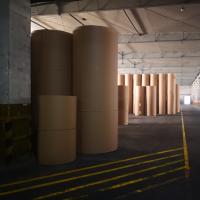 China Custom Order 70/75/80gsm Copy Paper Jumbo Roll 850mm Reel Size with 103±1 Brightness for sale