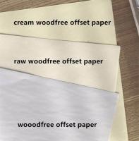 China Cream Woodfree Offset Paper for Notebook 98%-110% Brightness Industrial Chemical for sale
