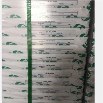 China Offset Printing Compatible 80/90gsm C2S Art Paper Gloss for Magazine Printing for sale