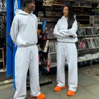 China OEM Service Jogging Sweat Suit Embroidery Logo Streetwear Hoodie And Sweatpants Set for sale