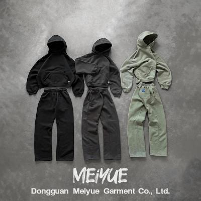 China Custom Blank Zip up Plain Pullover Hoodie Joggers Baggy Sweatpants and Hoodie Set Jogging Suits Sweatsuit Tracksuits for Men for sale