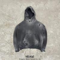China Windproof Mens Streetwear Hoodies Vintage Plain Hoodies  100% Cotton 480 Grams for sale