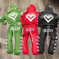 China Custom Joggers Sweatsuit Unisex Acid Washed Fleece Cotton Hoodie Jogging Suits Sweatpants and Hoodie Set Tracksuits for Men for sale