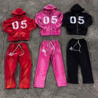 China Custom Acid Wash Sweatsuit Unisex Heavyweight Fleece Cotton Hoodie Jogging Suits Sweatpants and Hoodie Set Tracksuits for Men for sale