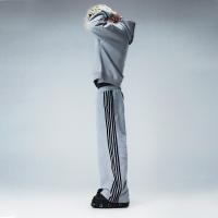 China Clothing Manufacturers Custom Stripe Design Zip up Hoodies Baggy Stacked Sweatpants Joggers Sweat Suits Set Tracksuits for Men for sale