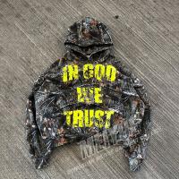 China OEM Service Custom Pullover Hoodie Full All Over Camouflage Print French Terry Hoodie for sale