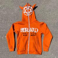 China Custom Hoodies 3d Puff Print Logo French Terry No String Sweatshirts Heavy Cotton Full Face Zip up Hoodie Unisex for Men for sale