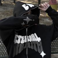 China Anti Wrinkle Puff Print Custom Hoodies Full Face Zip Up Hoodie 200 Grams To 500 Grams for sale