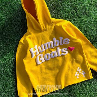 China Streetwear Custom French Terry Hoodie Puff Print Hoodie 500gsm Unisex for sale
