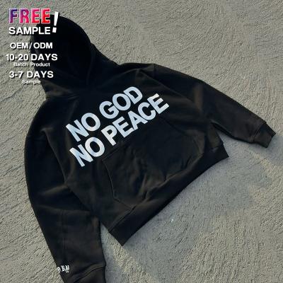 China Clothing Manufacturers Custom 3D Puff Printed Logo Plain No String Hoodie Heavyweight Hoodies Pullover Acid Wash Hoodie Men for sale