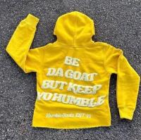 China 100% Cotton Fashion Style Puff Letter Hoodies Anti Wrinkle 370grams 430grams for sale