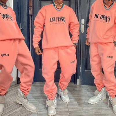 China Screen Printed Logo Streetwear Tracksuit Sweatshirt And Sweatpants Set XXS-5XL for sale