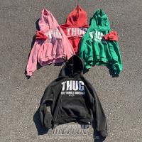 China Men Black Screen Print Hoodie  Oversized Hooded Sweatshirts 380 Grams To 500 Gsm for sale