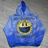 China Custom Logo Screen Print Hoodie Heavyweight Acid Wash Hoodie Casual Loose Pocket for sale