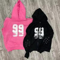 China OEM Screen Print Hoodie Heavy Weight Cotton Eyelets Boversized Boxy Hoodie for sale