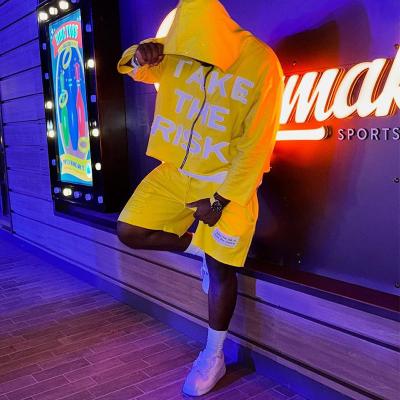 China Custom Sweatsuit Applique Embroidered Cotton Zip up Hoodie Jogging Suits Sweatpants and Hoodie Shorts Set Tracksuits for Men for sale