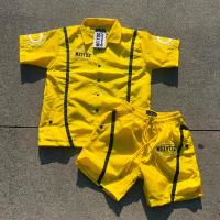 China Custom Logo 2 Piece  Short Set Polyester Polo Shirts Short Jogging Suit  Quick Dry for sale