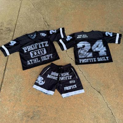 China Custom Polyester Football Sportwear Baseball t Shirt and Short Set Cropped Boxy t Shirt Tracksuits Sets Jersey T-shirt Short Set for sale