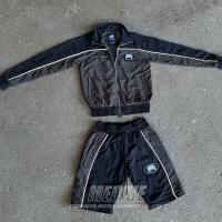 China Custom Nylon 3m Reflective Mens Windbreaker Tight Elastic Waist Windproof Shorts Jackets and Short Sets Tracksuit Short Set for sale