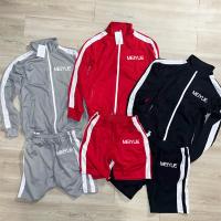 China Custom Embroidery Logo Jacket Shorts Sweat Suit Nylon Clothing Outfits Shorts Pants Men's Tracksuit Nylon Jogging Tracksuit for sale