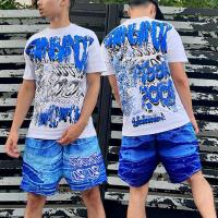 China Customs Screen Printing Workout Shorts Set Sportswear Gym Tracksuit   Breathable for sale