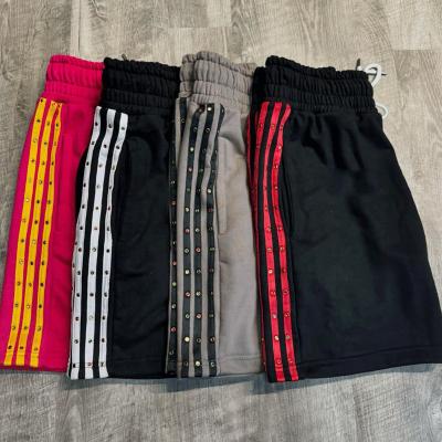 China Custom Logo Acid Wash Raw Edgs Vintage Plain French Terry Men's Shorts Cotton Fleece Shorts Jogger Sports Quick Dry Shorts for sale