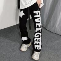 China Mens Streetwear Track Pants Applique Graphic Embroidered Patches  Acid Wash Mens Joggers for sale