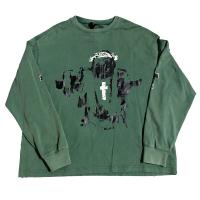 China Custom Print Logo Graphic Tee Top Screen Printed Streetwear Vintage Long Sleeve T-shirts for Men for sale
