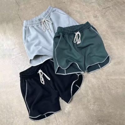 China Custom Jogger Logo Gym Shorts High Quality Cotton Running Sports Pull Rope Sports Casual Hip Men's Shorts for sale