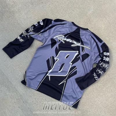 China Custom Jersey Long Sleeve 100% Polyester Sport Wear Football Soccer Shirt Clothes Basketball Lightweight StreetwearJersey Men for sale
