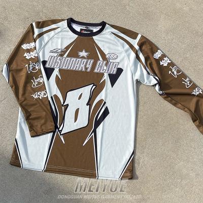 China Slim Fit Jersey Long Sleeve Tee 100% Polyester Sportswear Football Full Sleeve T Shirt for sale