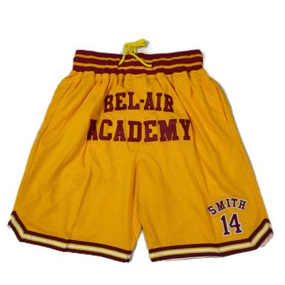 China Custom Logo Breathable Mesh Basketball Shorts Drawstring Retro Casual Fashion Athletic Wear Short With Pockets for Men Women for sale