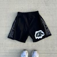 China Clothing Manufacturer Custom Print Side Zipper Training Workout Athletic Shorts Running Wide Leg Baggy Shorts Men Shorts for Men for sale