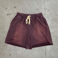 China Solid Color Mens French Terry Shorts  Acid Washed Streetwear Outfits Shorts for sale