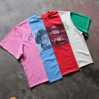 China Custom Digital Print Streetwear Patchwork Sewing Tshirt Cropped T Shirt Men Boxy T Shirts Cotton T Shirt Clothing Manufacturers for sale