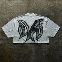 China Oem Clothing Manufacturer Custom Wholesale Drop Shoulder T Shirts Silk Screen Print Camisas Hip Hop Vintage Boxy T Shirt for Men for sale