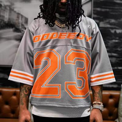 China Custom Manufacturer Wholesale Gym Polyester Mesh T-Shirts Sports Jersey Pullover Polo Tshirts Football T Shirt for Men for sale