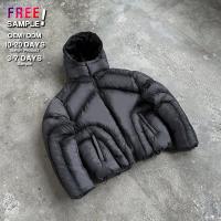 China OEM Design Winter Bubble Jacket Men'S Down Jackets Winter With Detachable Hat for sale