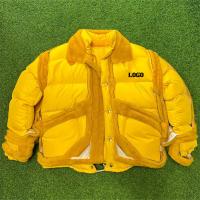 China Clothing Manufacturers Custom Cropped Winter Warm Fur Collar Lightweight Outdoor Designer Puffer Down Jacket Men for Women for sale