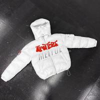 China Custom Removable Hood Windproof Quilted Casual Down Winter Towel Chenille Winter Embroidery Bubble Puffer Coat Jacket for Men for sale